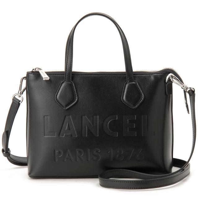 訳あり　背面に薄っすらと傷あり　LANCEL ランセル トートバッグ ブラック レディース A12355 10 ESSENTIAL TOTE エッセンシャルトート
