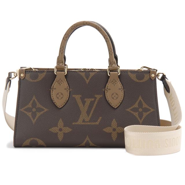 訳あり　正面、背面に押し跡あり　LOUIS VUITTON ルイヴィトン ハンドバッグ レディース M46653 オンザゴー EW モノグラム リバース