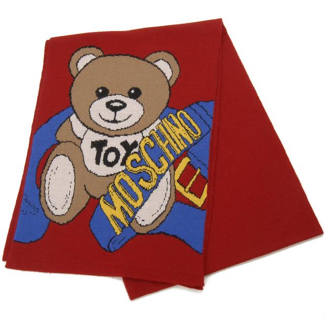 Moschino モスキーノ マフラー スカーフ レディース レッド 30745M2804 007