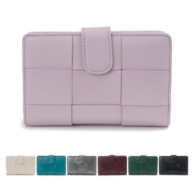 Pua Moena ピュアモエナ イタリアンシープスキン メッシュハンディウォレット 二つ折り財布 PUMPM50663