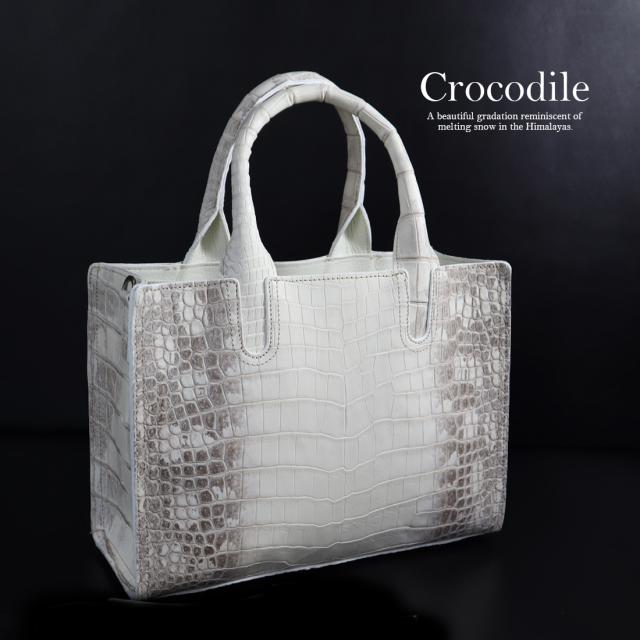 ヒマラヤ クロコダイル ハンドバッグ 2WAYショルダーバッグ レディース RODANIA ロダニア ワニ革 高級皮革