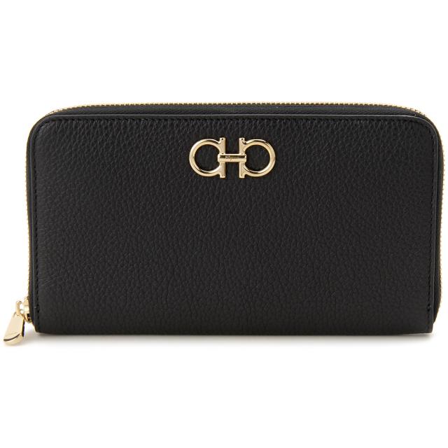 Ferragamo フェラガモ 長財布 ブラック 22 0405 758661