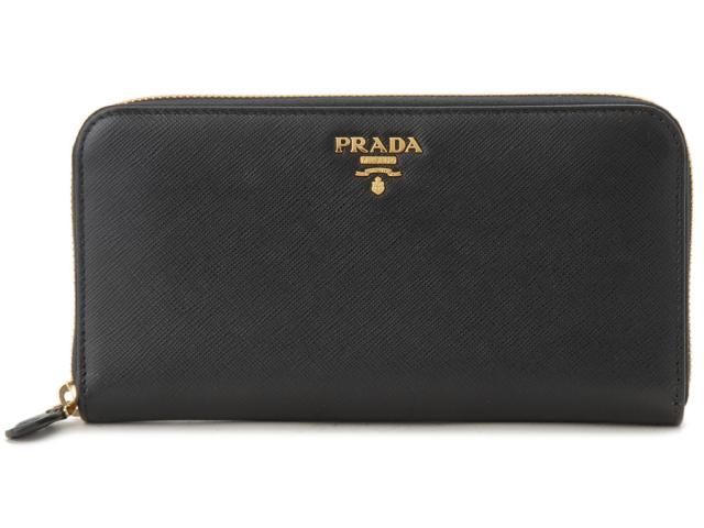 プラダ 長財布 PRADA 1ML506 QWA F0002 サフィアーノ ラウンドファスナー NERO ネロ ブラック