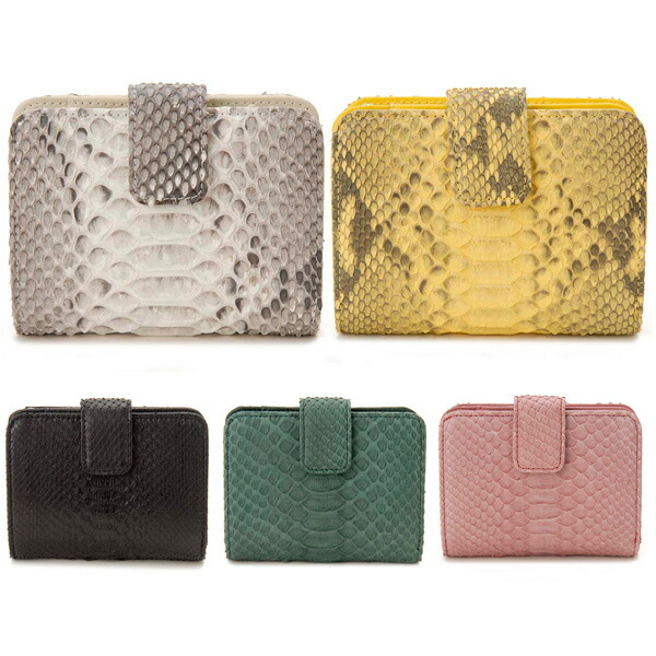 SNJN1142 パイソン折り財布
