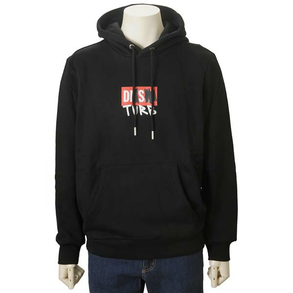 DIESEL ディーゼル パーカー メンズ ブラック A0327 0GRAL 9XX フーディー プルオーバーパーカー
