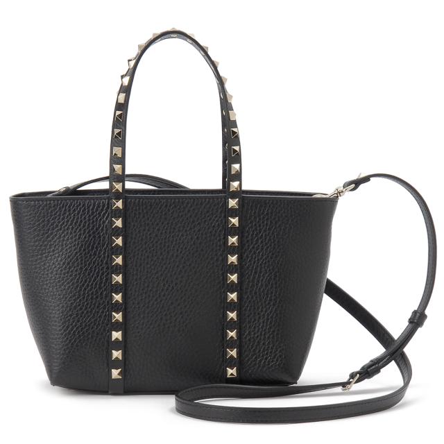 VALENTINO ヴァレンティノ トートバッグ レディース ブラック 6W2B0R05VSF 0NO ROCKSTUD