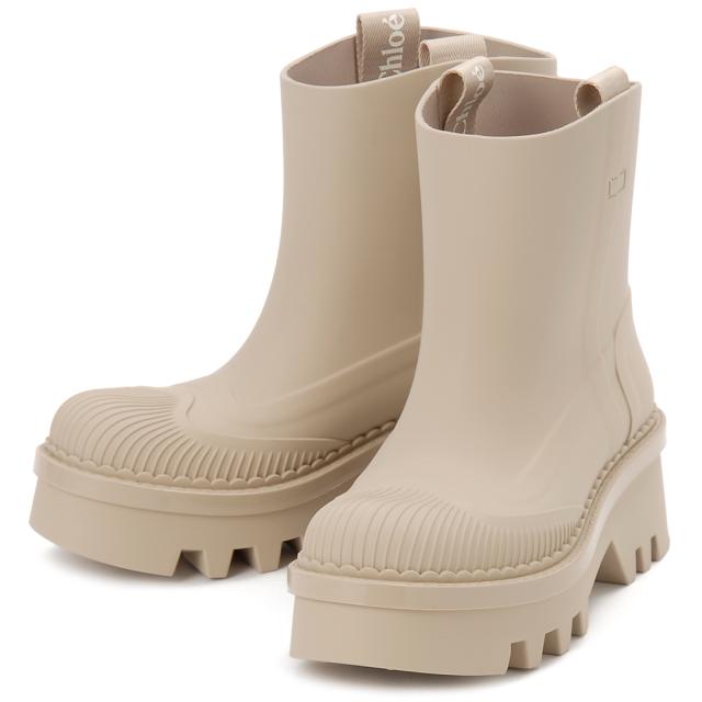 訳あり 変色あり 冊子なし Chloe クロエ レインブーツ JP25cm レディース CHL23A904FP-26G RAINA ライナ