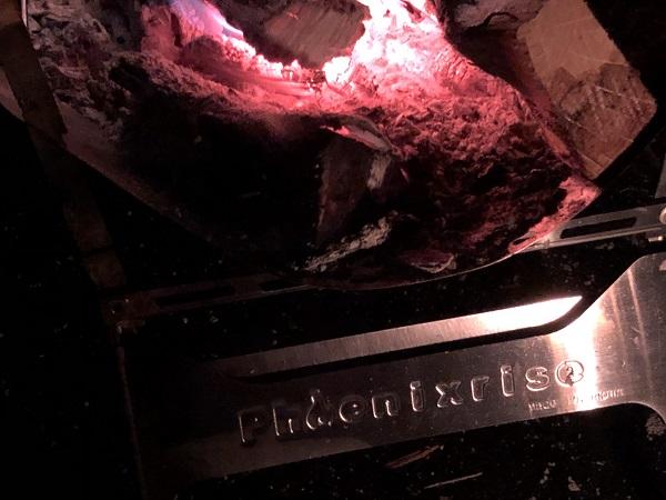 【Phoenixrise／PHR-TBG02】フェニックスグリル3枚火床《シルバーカラー》1台3役、高さ調整や機能拡張性に優れたソロキャンプ焚火台の決定版!!