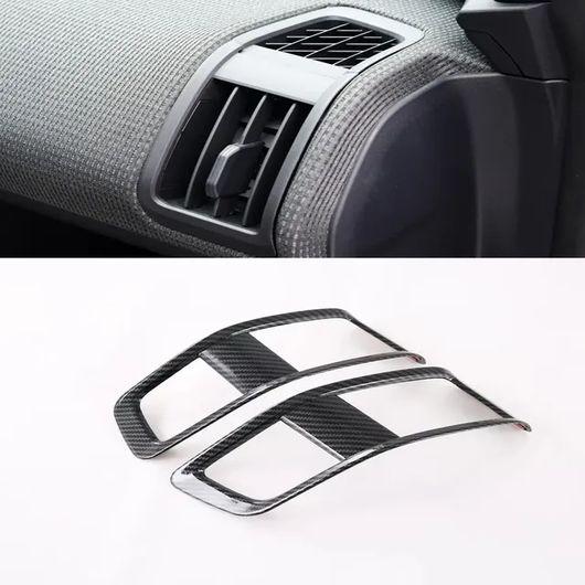 適用: トヨタ BZ4X EA10 2022 2023 ABS カーボンファイバー インテリア アクセサリー サイド エアコン 吹き出し口 カバー SR-AA-3674の通販はau PAY ...