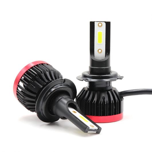 2ピース 48W 6500K COB H4 LED H7 H11 H8 H1 H3 12-24V ヘッドライト バルブ 6500lm 9005 9006 ヘッドランプ オート LED ライト ...
