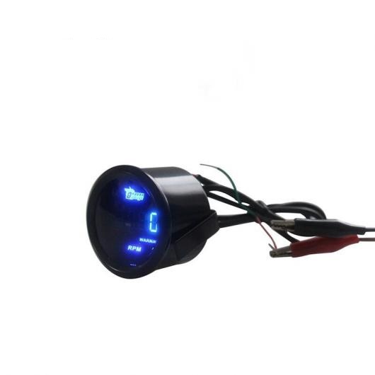 ユニバーサル 52mm ブラック シェル ブルー LED バック ライト デジタル タコメーター ゲージ 0-9999 RPM AL-NN-0419 ALの通販はau PAY マーケット ...