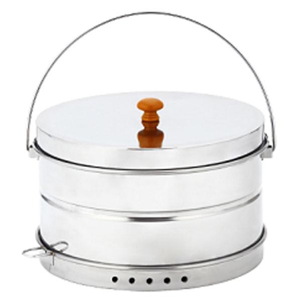 ステンレススモーカー 円筒型 持ち運びに便利な取っ手付き SS-25(6566200)