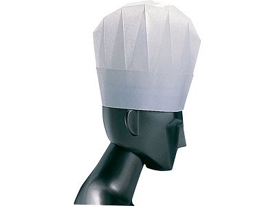 コンチネンタルシェフハット 23.5cm 入数：1セット(50枚入) A80000(010784-001)