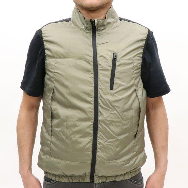 HIRO エアーコンディションベスト カーキ 風量3モード 男女兼用 ダブルのファンで空気を循環 選べる3サイズ