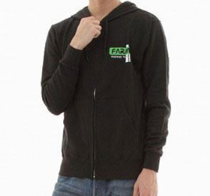 モーターファーム/Motor Farm Racing Wear パーカー ブラック FARMロゴタイプ 選べる4サイズ