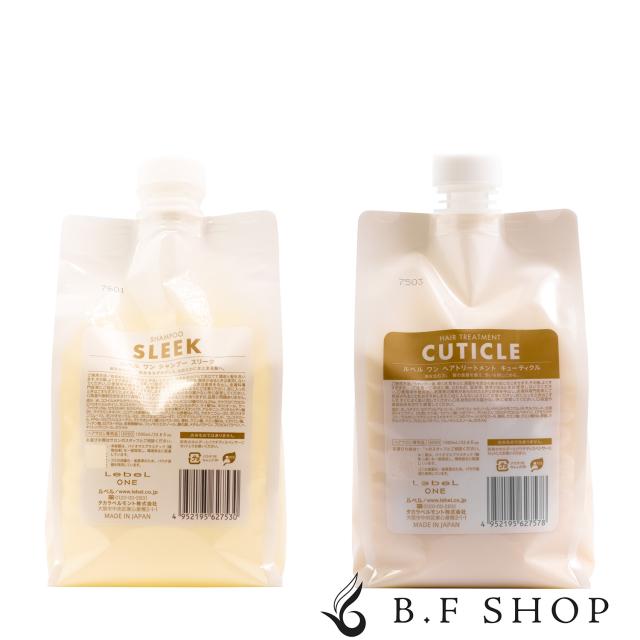 【セット品】ルベル ワン シャンプー スリーク ＆ キューティクル 1000ml ルベルワン LebeL ONE LSC