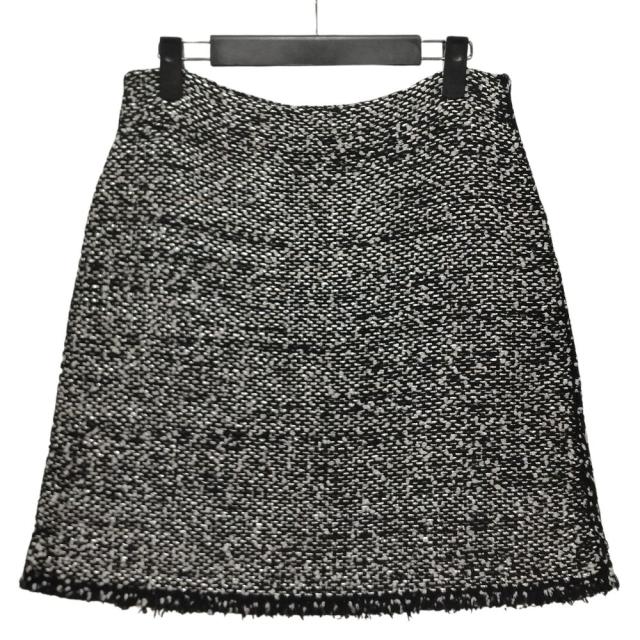 BALENCIAGA バレンシアガ 品番 417434 T7120 ツイード カットオフ タイトスカート ブラック系 サイズ 40 正規品 / B6005