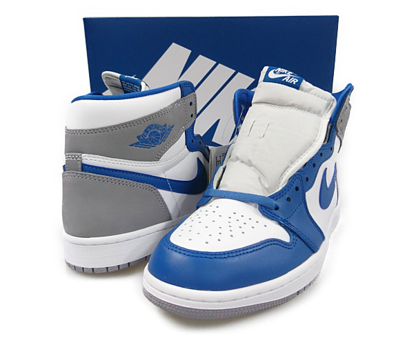 NIKE DZ5485-410 AIR JORDAN 1 RETRO HIGH OG TRUE BLUE エアジョーダン シューズ 白×青 サイズUS8.5＝26.5cm 正規品 / 30146
