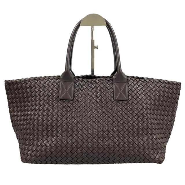 BOTTEGAVENETA ボッテガヴェネタ カバ MM イントレチャート レザー トートバッグ 500個限定 ブラウン サイズMM 正規品 / 40266