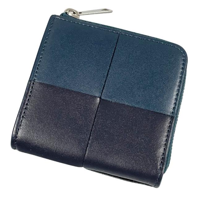 BOTTEGAVENETA ボッテガヴェネタ カセット スクエア コンパクトジップアラウンド ウォレット ブラック 正規品 / 40443