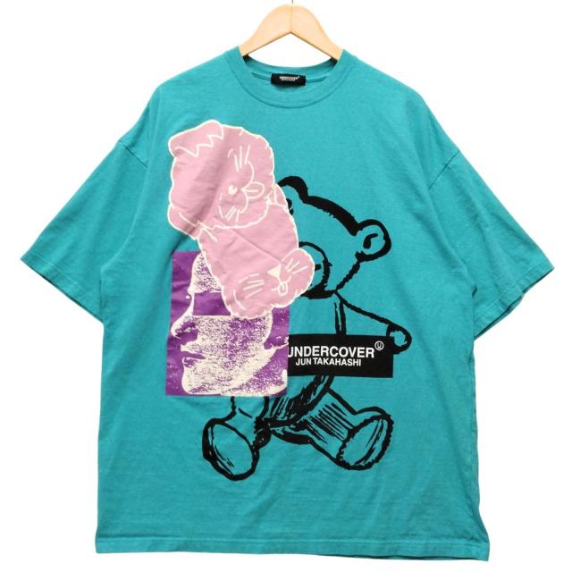 UNDERCOVER アンダーカバー 25SS 品番 UC1E4893-3 BIGTEE COLLAGE BEAR 半袖Ｔシャツ エメラルドブルー系 サイズ 2 正規品 / 52143