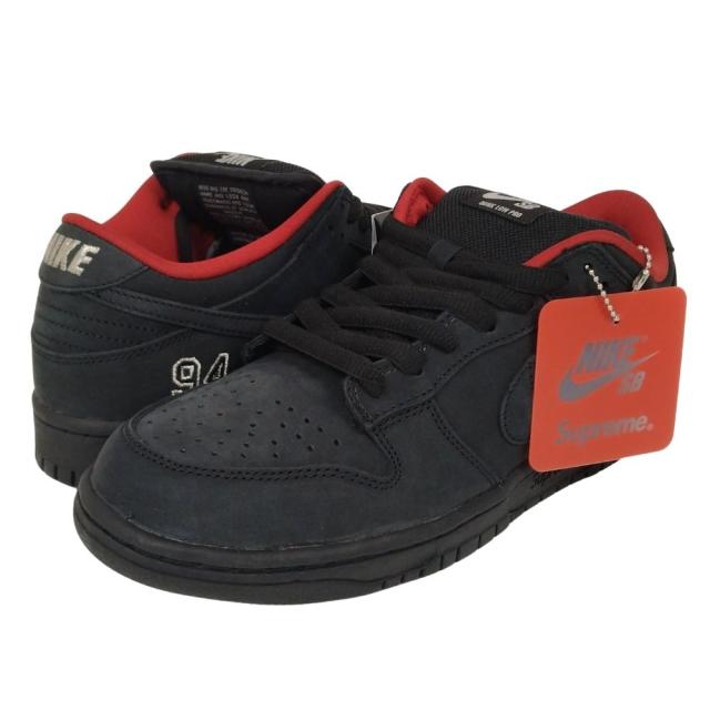 SUPREME シュプリーム 品番 HQ8487-001 × NIKE SB DUNK LOW OG QS ダンク シューズ スニーカー ブラック US9=27cm 正規品 / 45079
