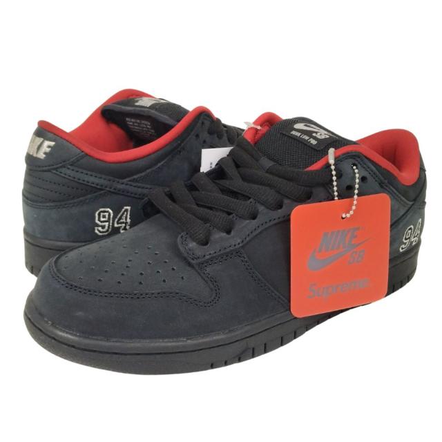 SUPREME シュプリーム × NIKE 品番 HQ8487-001 SB DUNK LOW OG QS ダンク シューズ スニーカー ブラック US9=27cm 正規品 / 45080