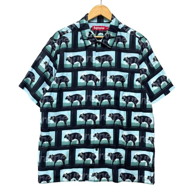 SUPREME シュプリーム 25SS Damien Hirst S/S Shirt 総柄 半袖シャツ ブルー サイズ L 正規品 / 51733