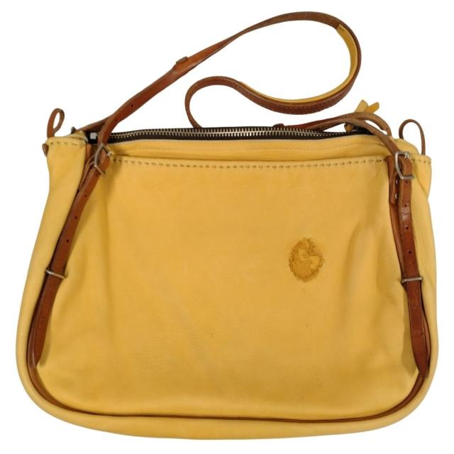 RED MOON レッドムーン ワイルドディアスキン ミュージシャンバッグ K-MB-1 ショルダーバッグ イエロー系 日本製 正規品 / 25226