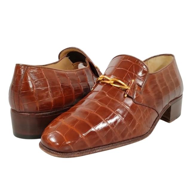 アルティオリ クロコダイル ローファー シューズ ブラウン サイズ6 正規品 / 50746