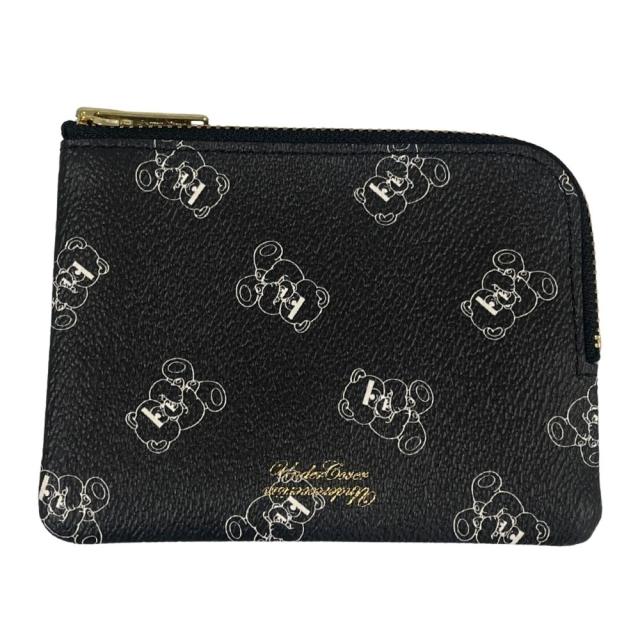 UNDERCOVER アンダーカバー UCX9P91-01 ベア クマ L字 ジップ ウォレット ケース ブラック 正規品 / 52420