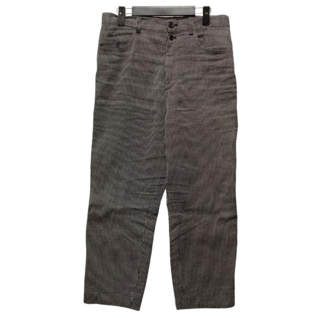 UNDERCOVER アンダーカバー 品番 UC1E4501-2 シルク・和紙 薄手 クロップド パンツ ブラック サイズ 3 正規品 / 50846