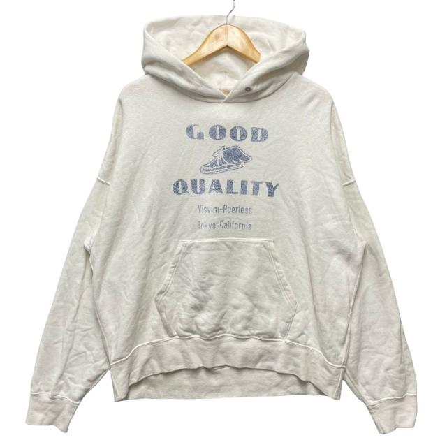 VISVIM ビズビム 品番 0123405010002 AMPLUS SB HOODIE P.O. スウェット パーカー ホワイト サイズ 2 正規品 / 51775