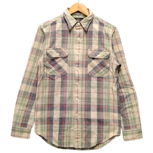 RRL ダブルアールエル コットン チェック フランネルシャツ マルチ サイズS 正規品 / 45007