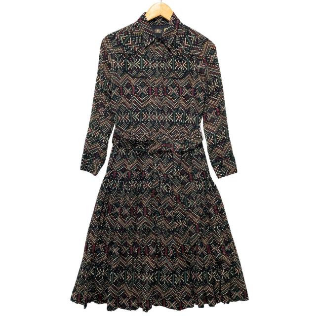 RRL ダブルアールエル レディース 総柄 ワンピース ドレス サイズ2=155cm相当 正規品 / 50256