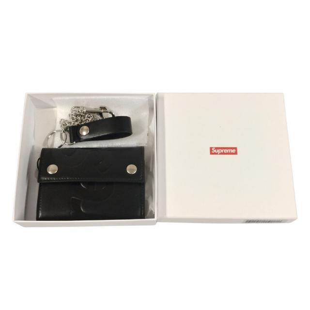 SUPREME シュプリーム 25AW Leather Chain Wallet レザー チェーン ウォレット ブラック 正規品 / 45089