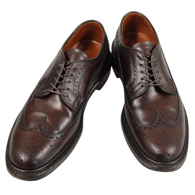 ALDEN オールデン × J.CREW 97572 ロングウィングチップ シューズ ダークブラウン サイズ8 正規品 / 52529