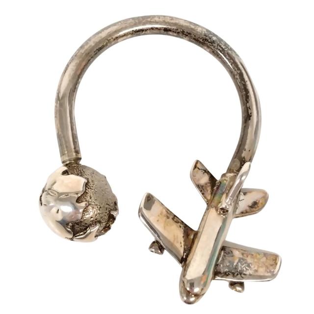 TIFFANY&CO. ティファニー 飛行機 地球 キーリング シルバー925 正規品 / 51267