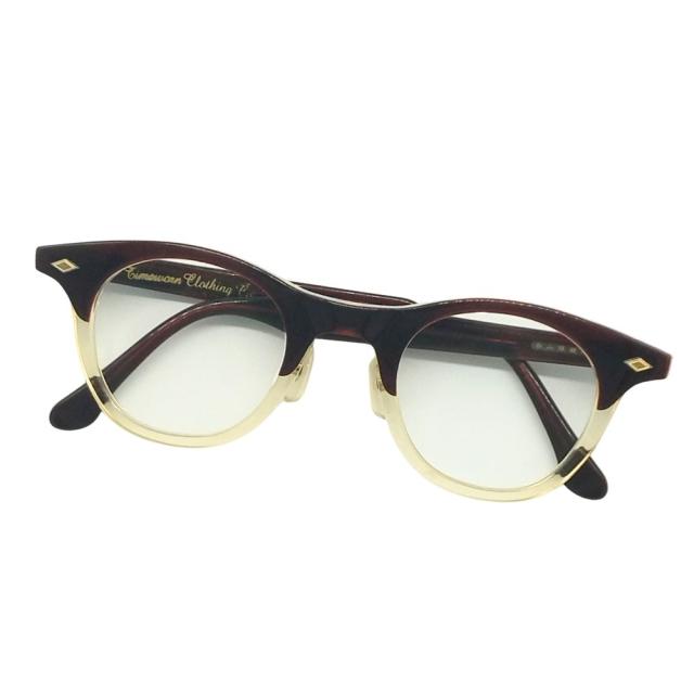 ATLAST&CO アットラスト 白山眼鏡 度入り メガネ バーガンディー系 正規品 / 51543