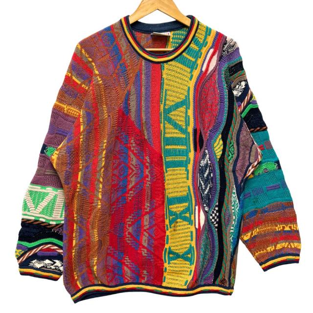 COOGI クージー 3D コットン ニット セーター マルチカラー サイズ L 正規品 / 52757