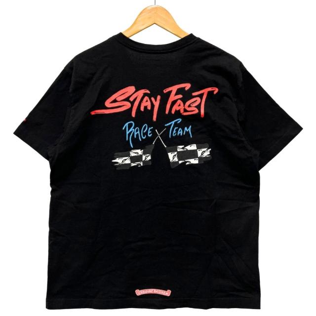 CHROME HEARTS クロムハーツ MATTY BOY STAY FAST ポケット プリント 半袖Ｔシャツ ブラック サイズ XL 正規品 / 40710