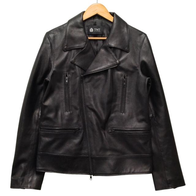 TMT ティーエムティー レザー ライダースジャケット ブラック サイズL 正規品 / 53049