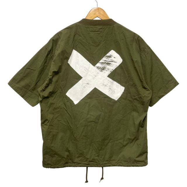 WTAPS ダブルタップス 24SS SMOCK/SS/COTTON.WEATHER スモック 半袖シャツ カーキ サイズ２ 正規品 / 53103