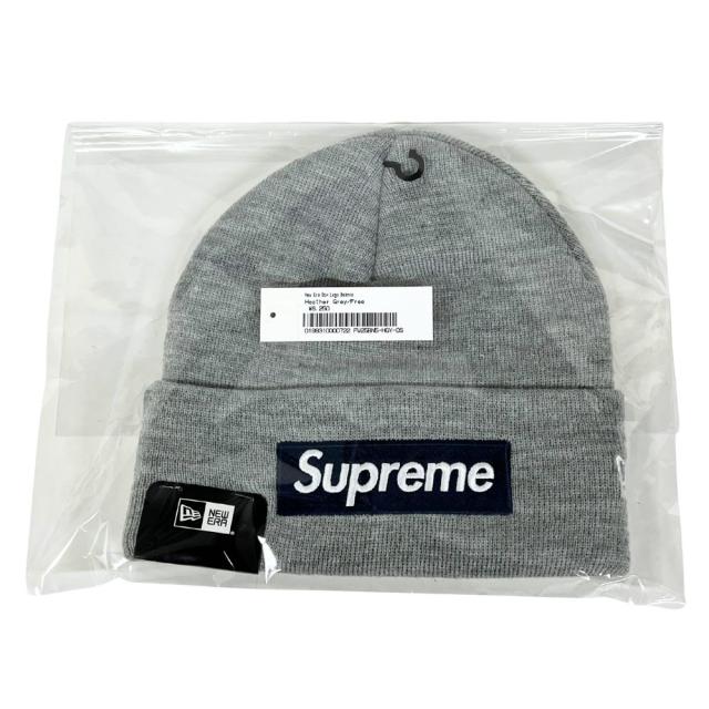 SUPREME シュプリーム × New Era 25AW Box Logo Beanie ニットキャップ グレー サイズフリー 正規品 / 45102