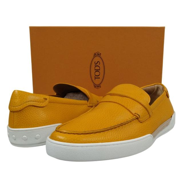 TODS トッズ XXM48B0BC3ZNLKG211 シューズ ローファー イエロー サイズ10=29cm 正規品 / 35861