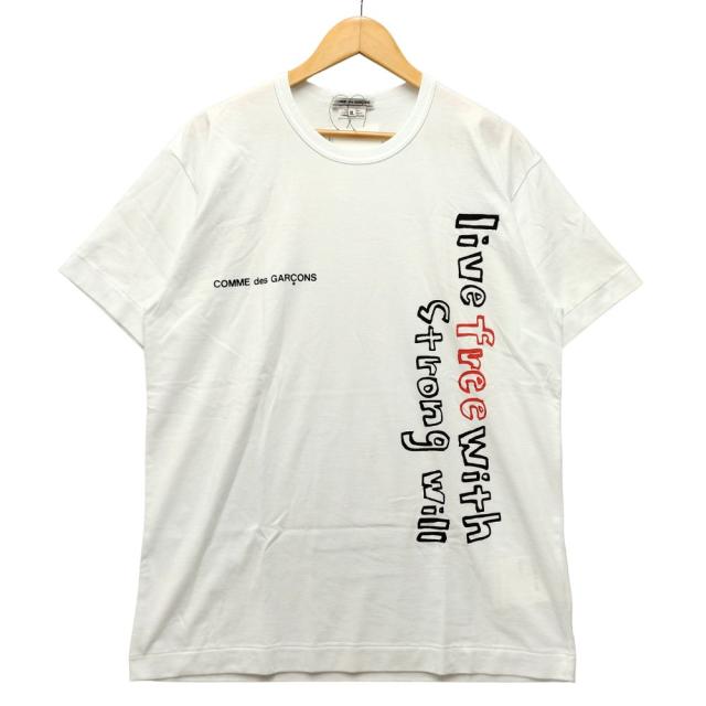 COMME DES GARCONS コムデギャルソン 品番 OZ-T312 プリント 半袖Ｔシャツ ホワイト サイズ XL 正規品 / 51499