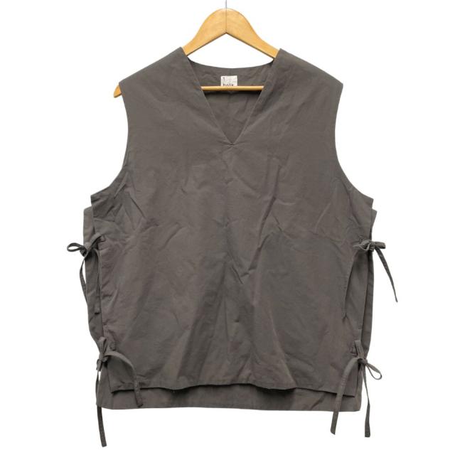 holk ホーク Vネック サイドリボン デザイン ベスト グレー サイズ 1 正規品 / 40191