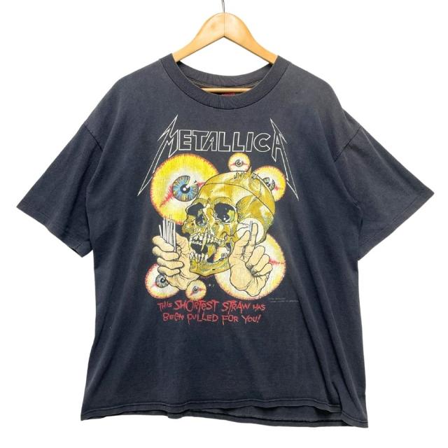 LLICA メタリカ PUSHEAD パスヘッド プリント Tシャツ バンド ヴィンテージ 半袖Ｔシャツ グレー サイズXL 正規品 / 40332