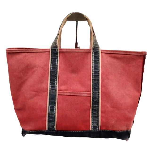 L.L.BEAN エルエルビーン ヴィンテージ キャンバス トートバッグ レッド×ネイビー 正規品 / 40536