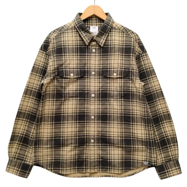 VISVIM ビズビム 品番 0124205011012 PIONEER CHECK L/S チェックシャツ ベージュ サイズ3 正規品 / 50976